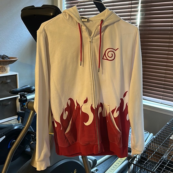 naruto | Jackets & Coats | Nwt White Naruto Jacket Size Mens Medium ...